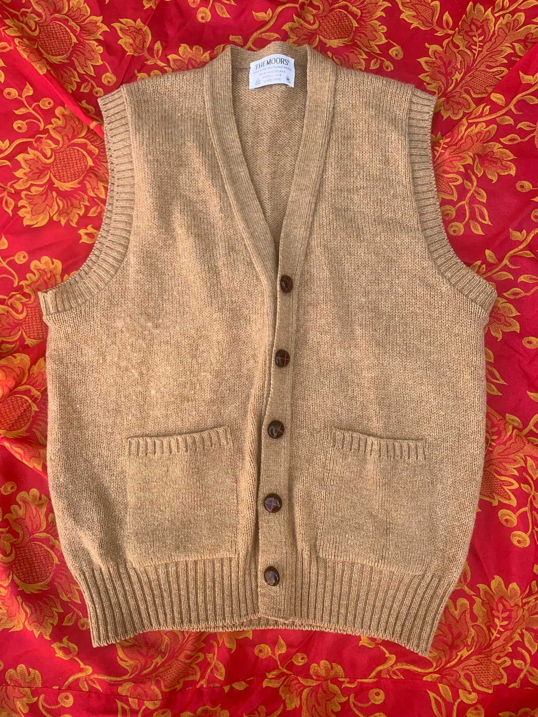 The Moors Shetland Wool Sweater Vest-grey or Tan - Etsy