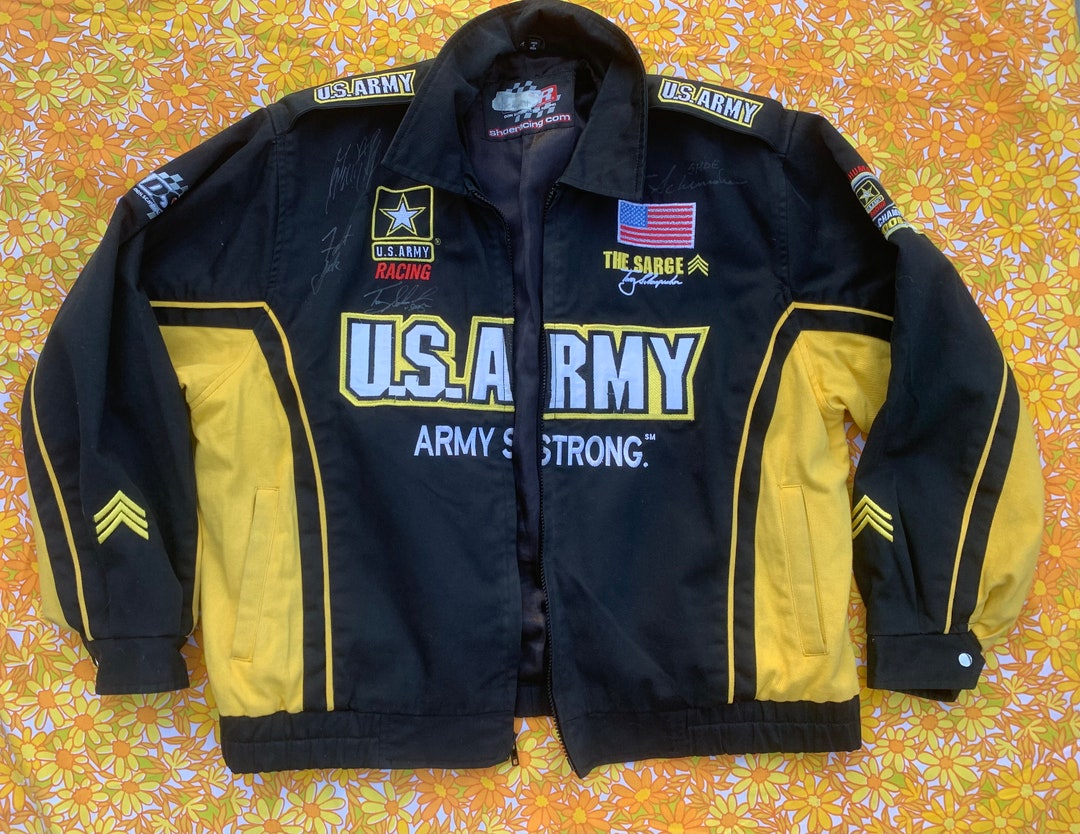 US Army Don Schumacher Signed Nascar Jacket - Etsy