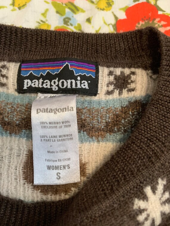Patagonia Merino Wool Nature Pattern Sweater - Gem