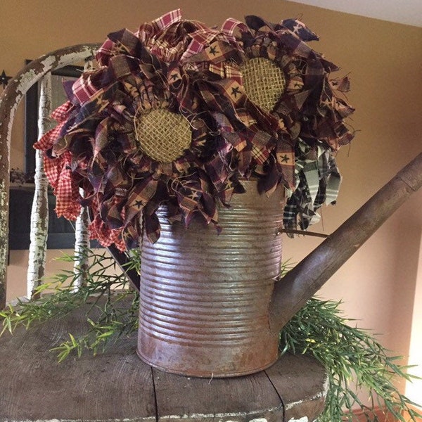 Primitive Flowers - Etsy