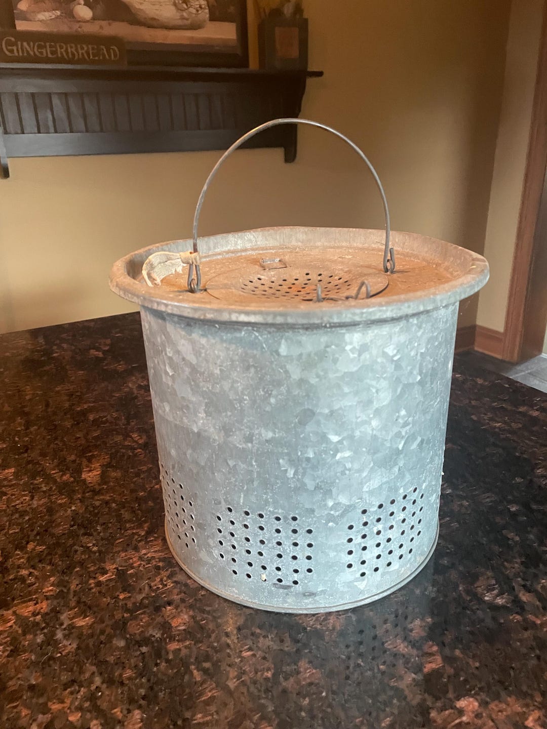 Antique Minnow Bucket - Etsy