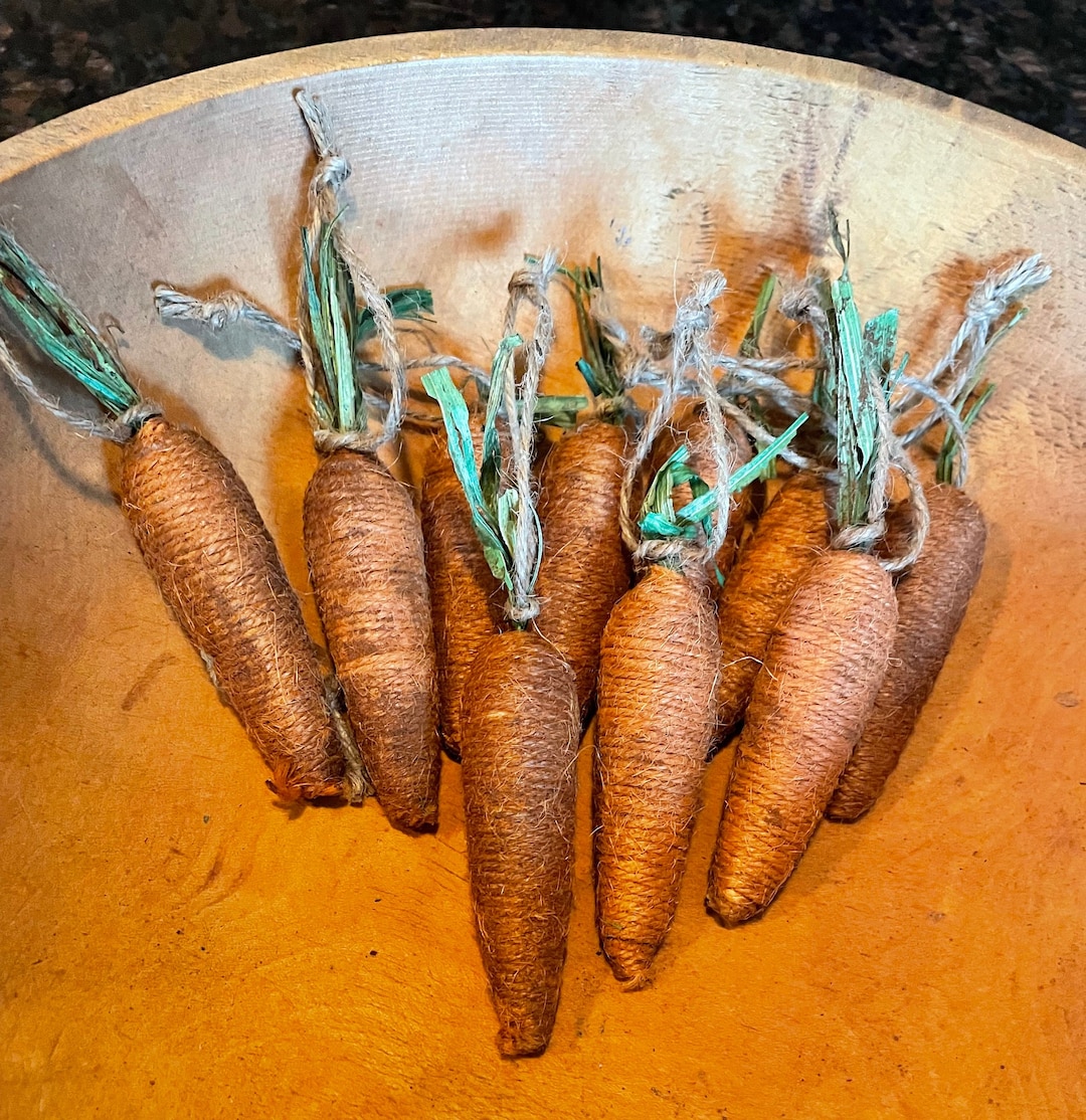 Primitive Carrot Ornaments Set of 11 - Etsy