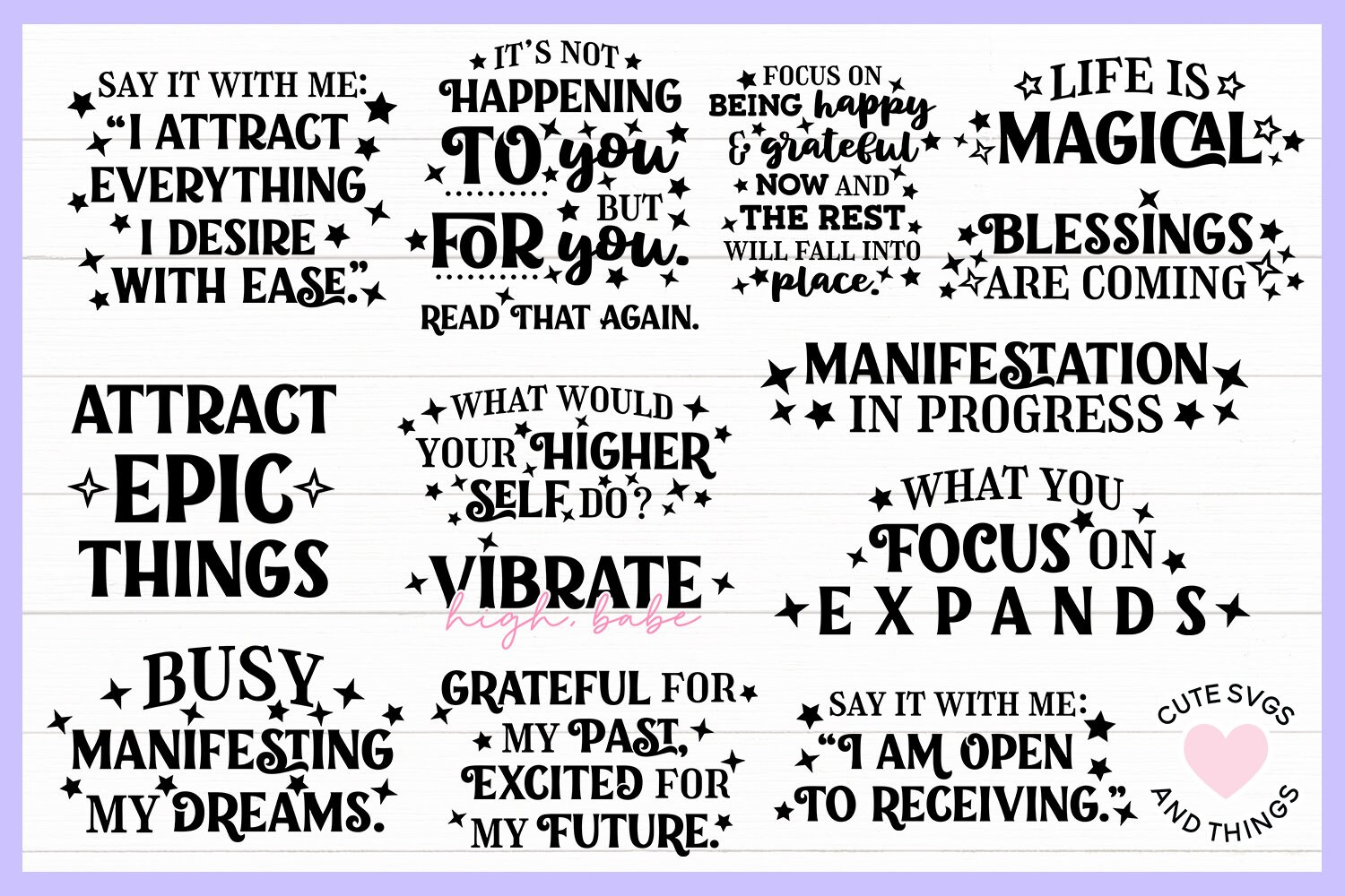 Digital Art & Collectibles Commercial Use Manifestation SVG Bundle What ...