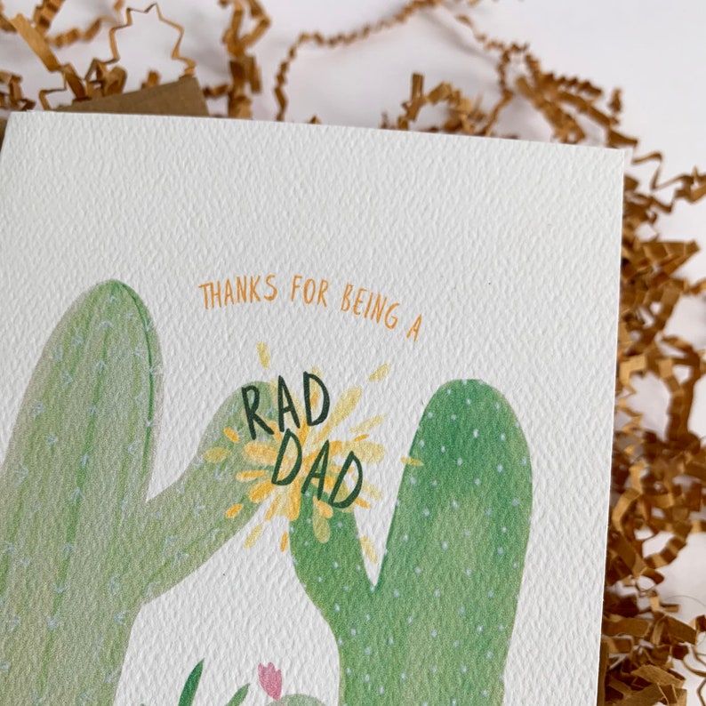 Saguaro Cactus High Five Father's Day Card - Etsy