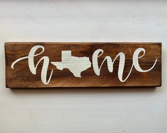 Rusted Texas Home Sign - Etsy