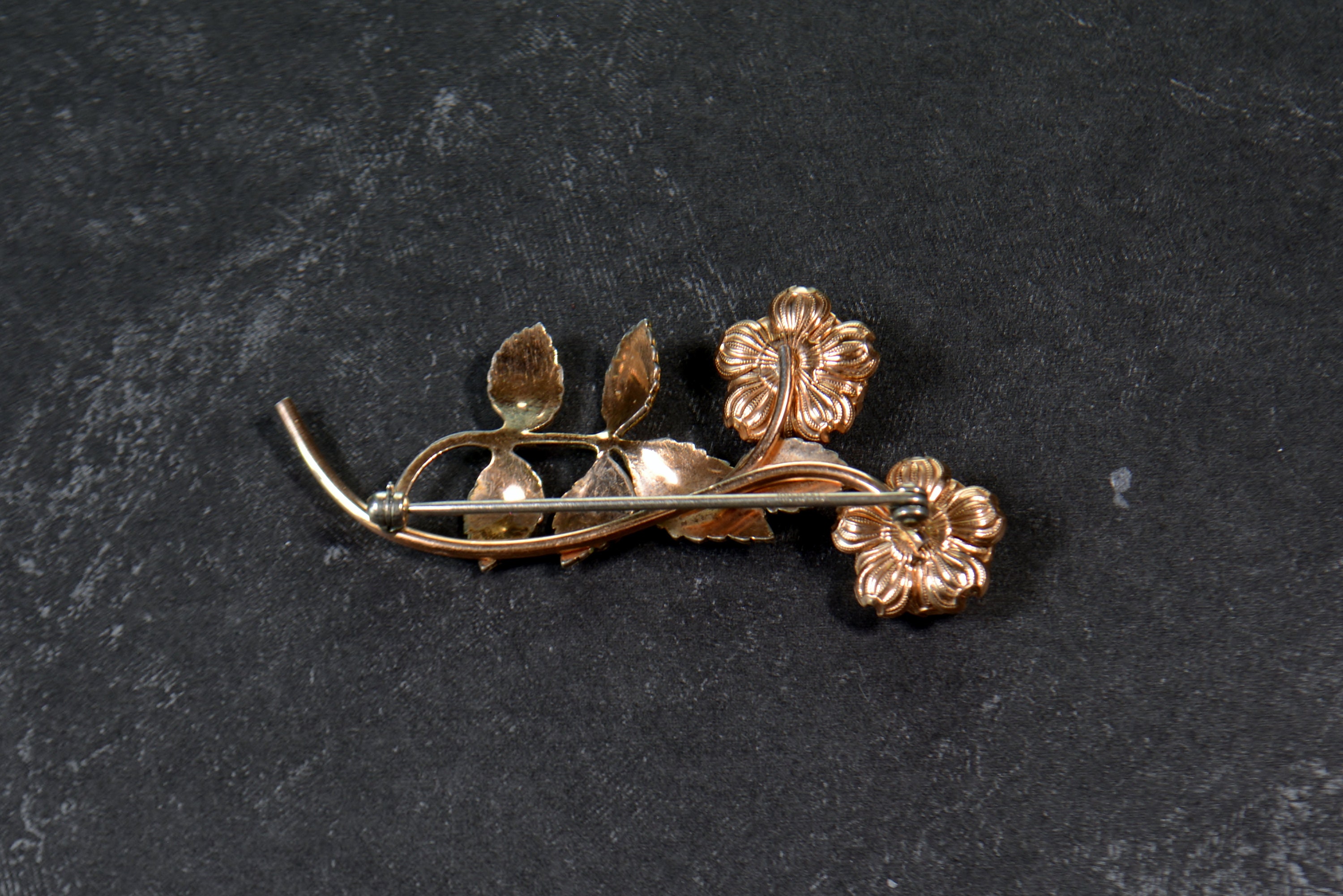Vintage Krementz Brooch, Rose Lapel Pin, Krementz Jewelry, Gold ...