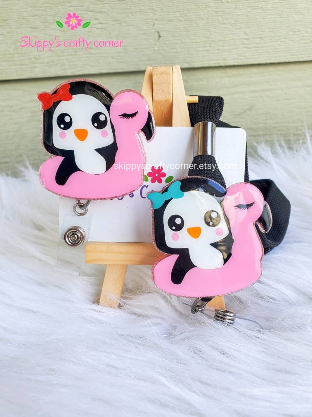 Penguin Badge Reel| Penguin Badge| Badge Reel| Badge Clip| Medical ...