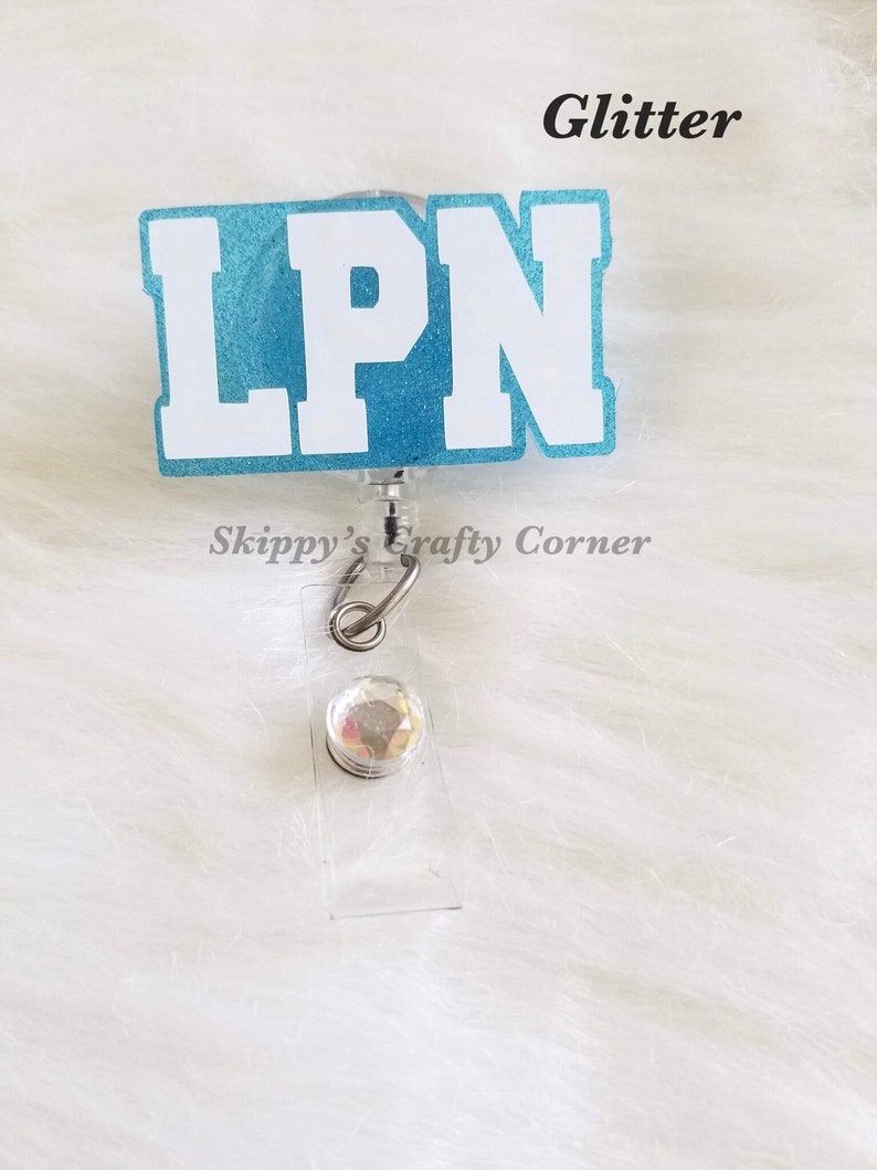 LPN badge reel Lpn badge holder ID Holder Medical Badge | Etsy