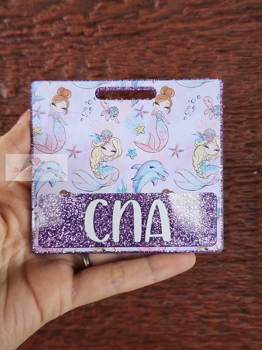 Mermaid Badge Buddy| Beach Badge Buddy| Badge Buddy Custom ...