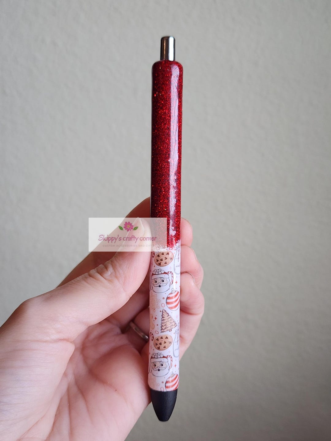 Santa Glitter Pen| Christmas Glitter Pen| Winter Glitter Pen| Glitter ...