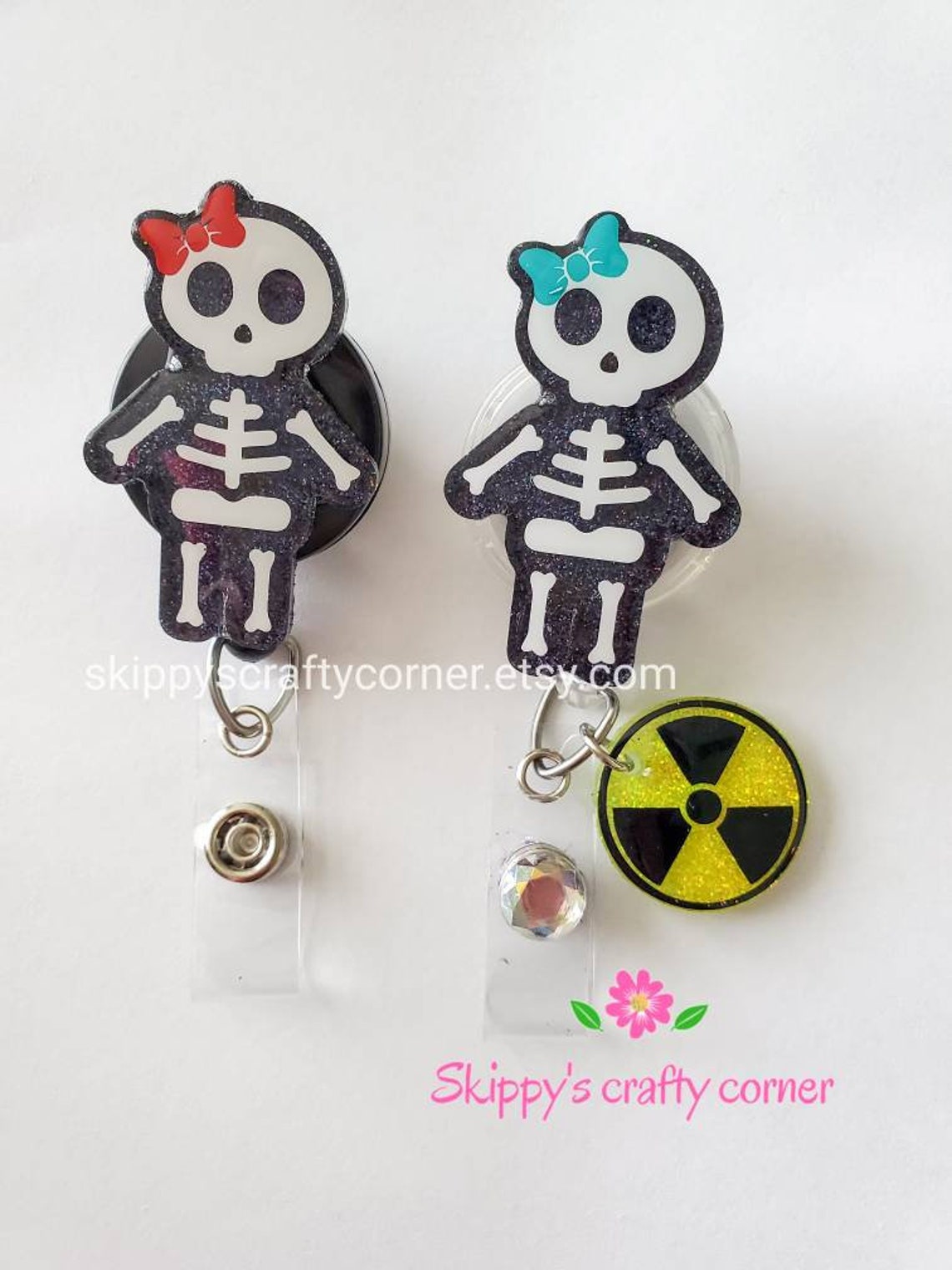 Skeleton Badge reel Xray Badge Reel Radiologist Nurse Gift | Etsy