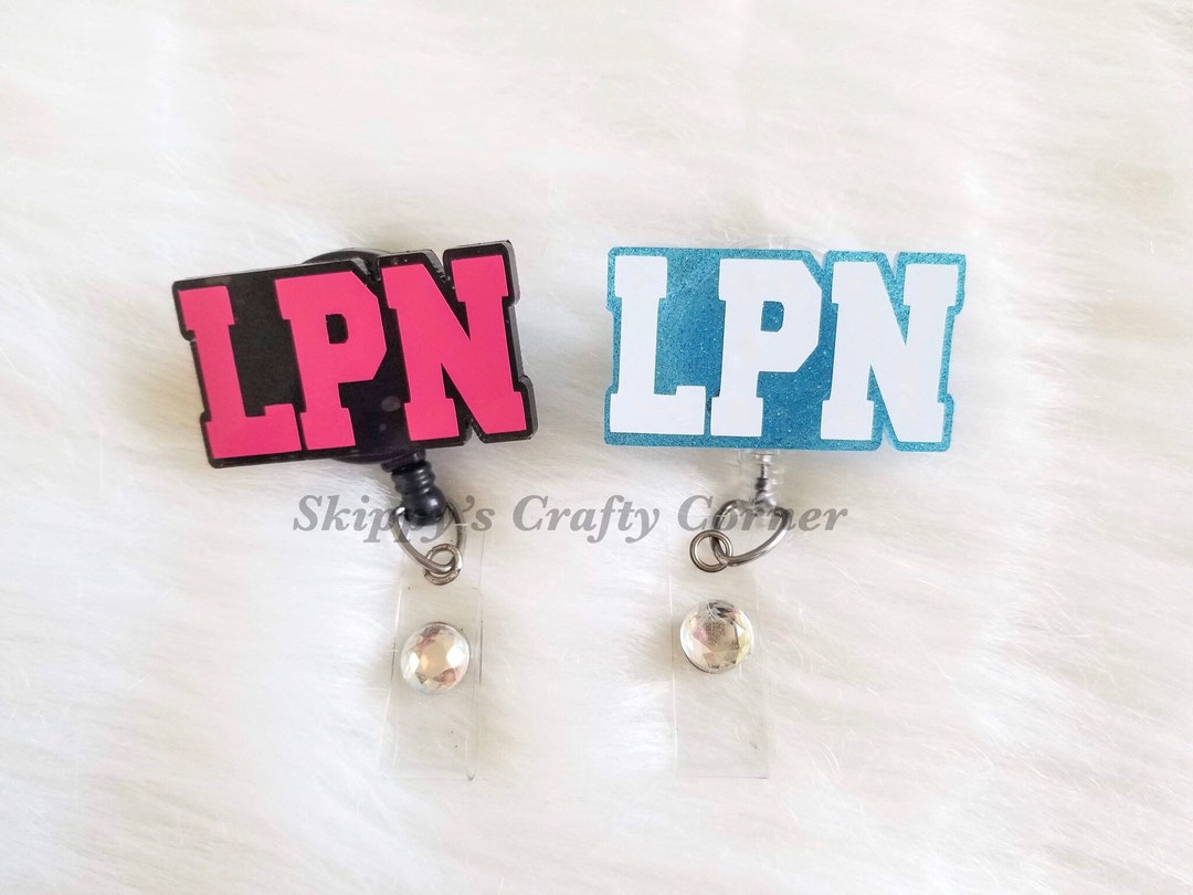 LPN Badge Reel| Lpn Badge Holder| ID Holder| Medical Badge Reel| Nurse ...