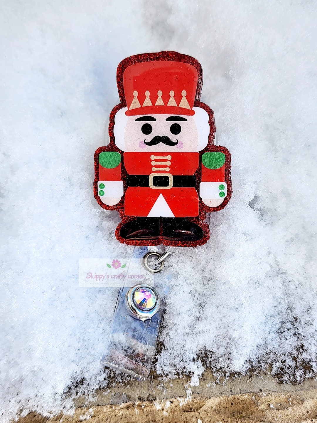 Nutcracker Badge Reel Holiday Badge Reel Christmas Badge Reel Id Badge Reel Teacher Id Holder ...