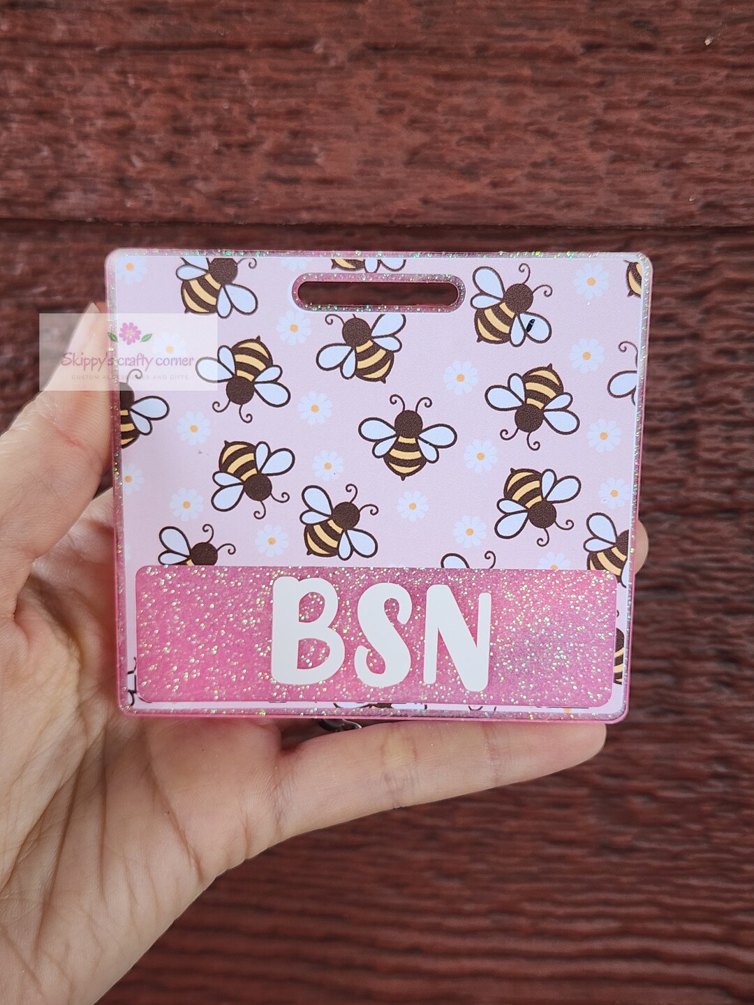 Bee Badge Buddy| Summer Badge Buddy| Badge Buddy Custom| Personalized ...