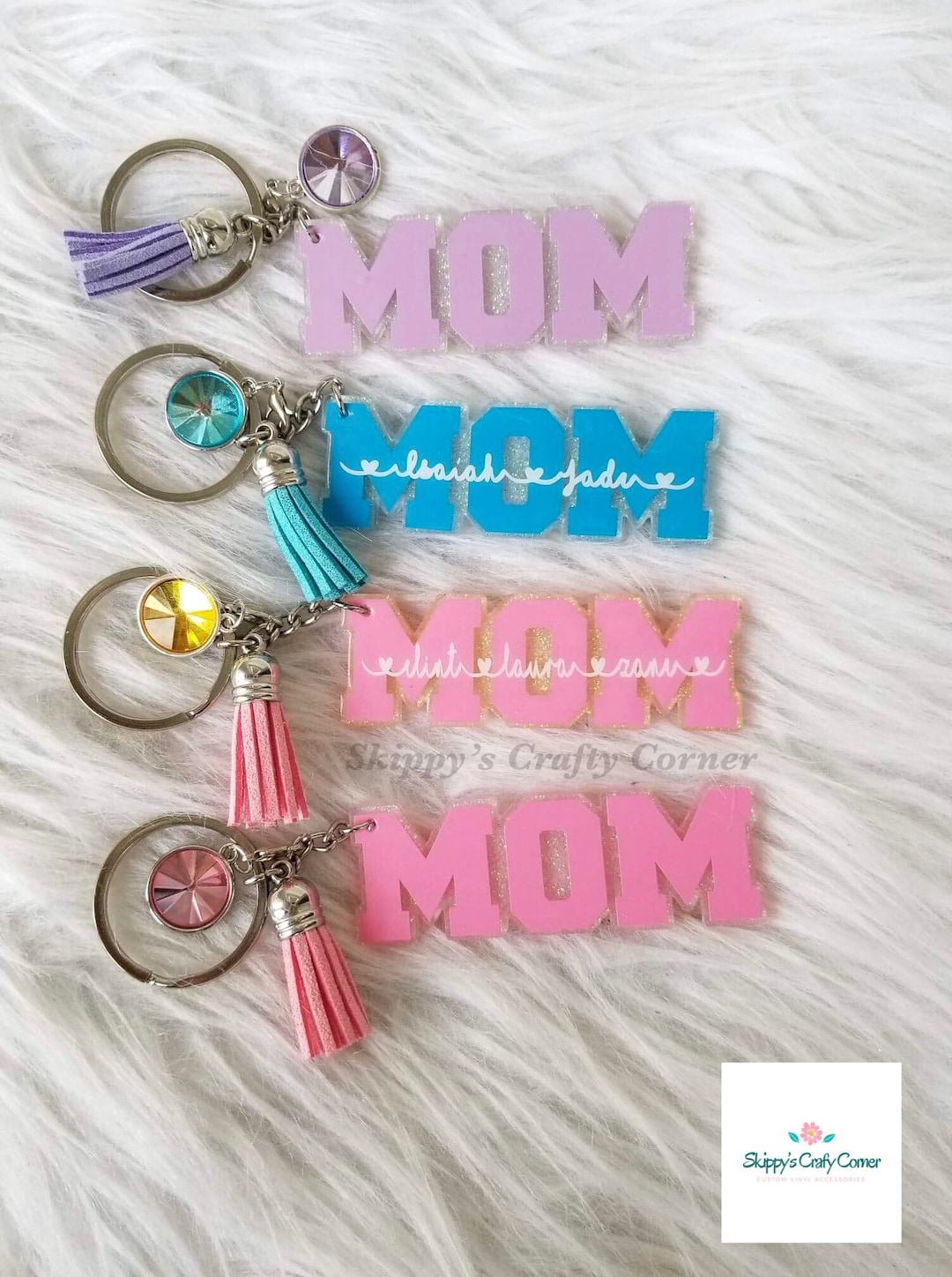 Mom Keychain| Custom Mom Keychain| Personlized Mom Keychain| Mother's ...