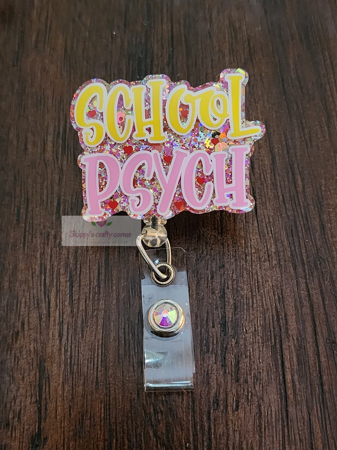 School Psych Badge Reel| Retractable Badge Holder| ID Holder| Teacher ...