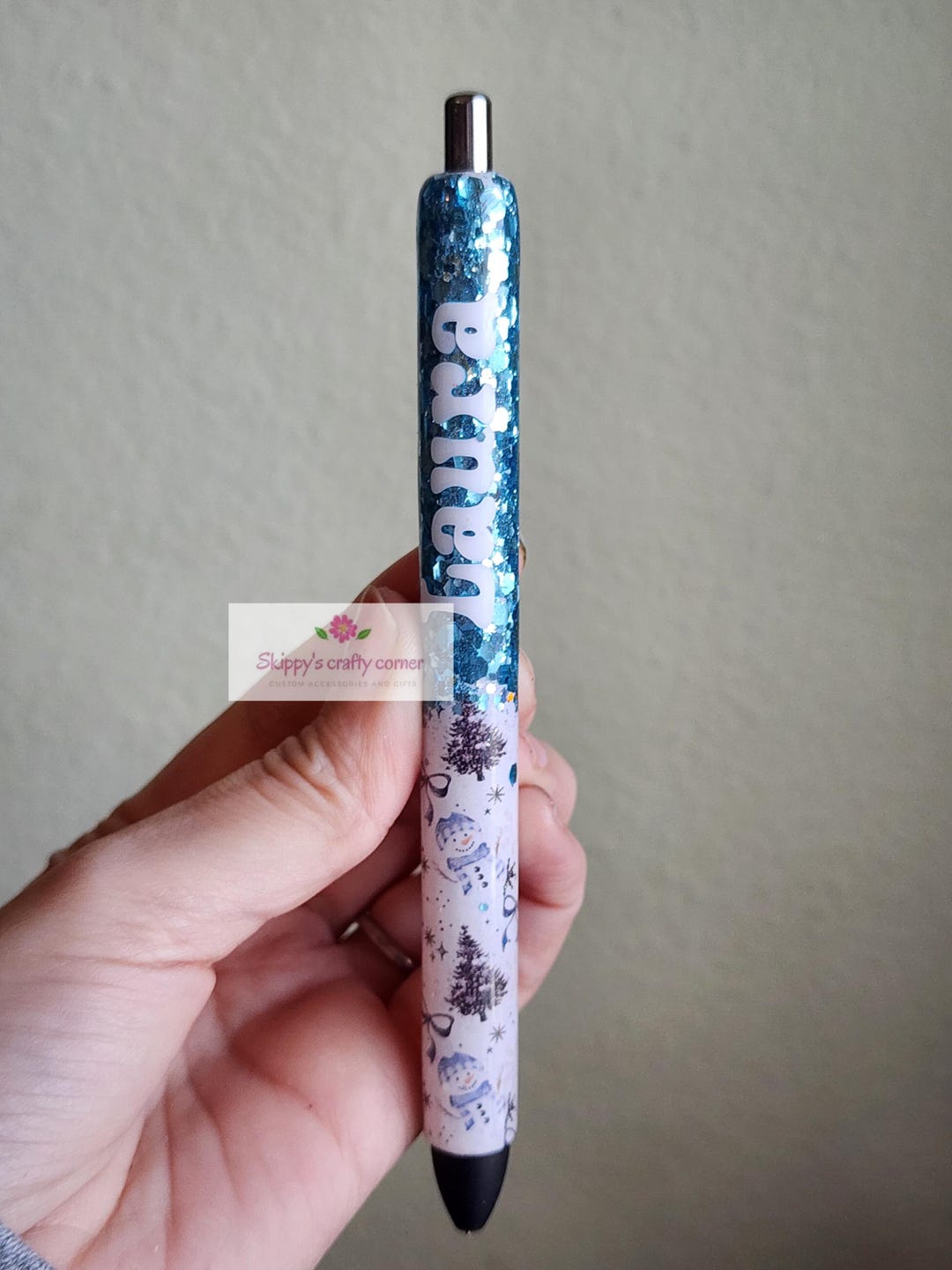 Snowman Glitter Pen| Christmas Glitter Pen| Ghost Glitter Pen| Glitter ...
