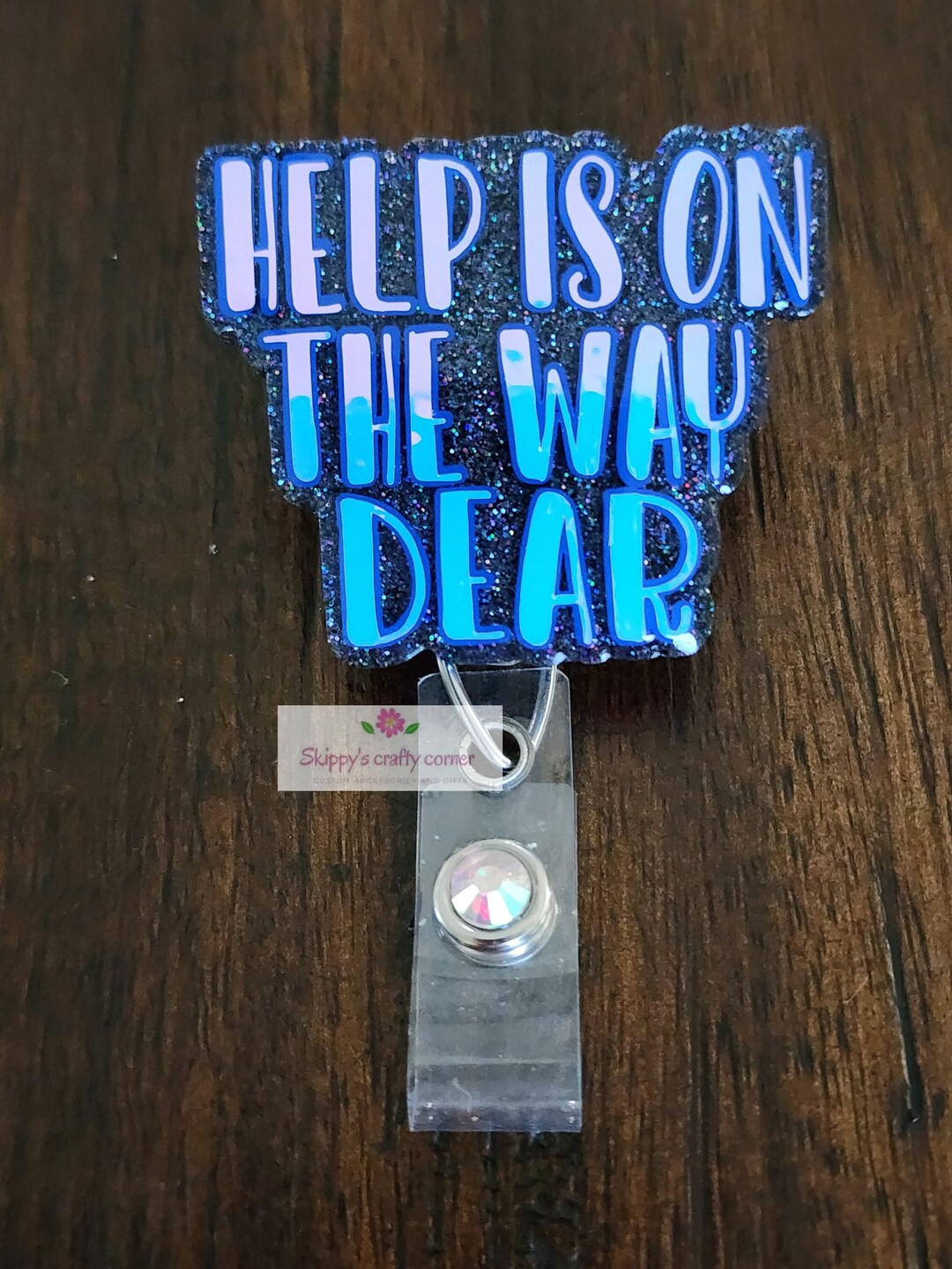 Help is on the Way Badge Reel| Funny Badge Reel| Badge Holder| Badge ...