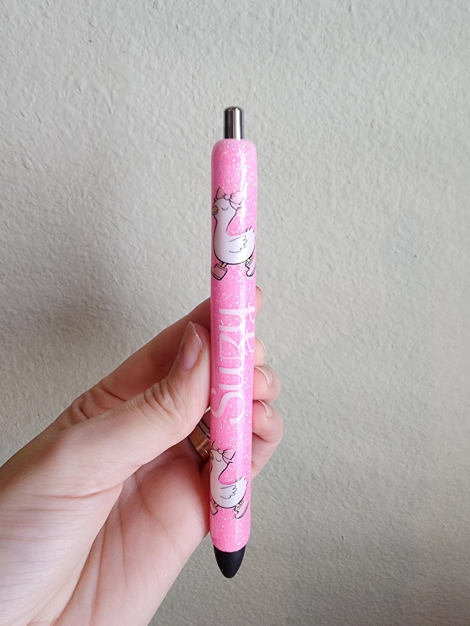 Sassy Goose Glitter Pen| Glitter Pen| Goose Pen| Personalized Glitter ...