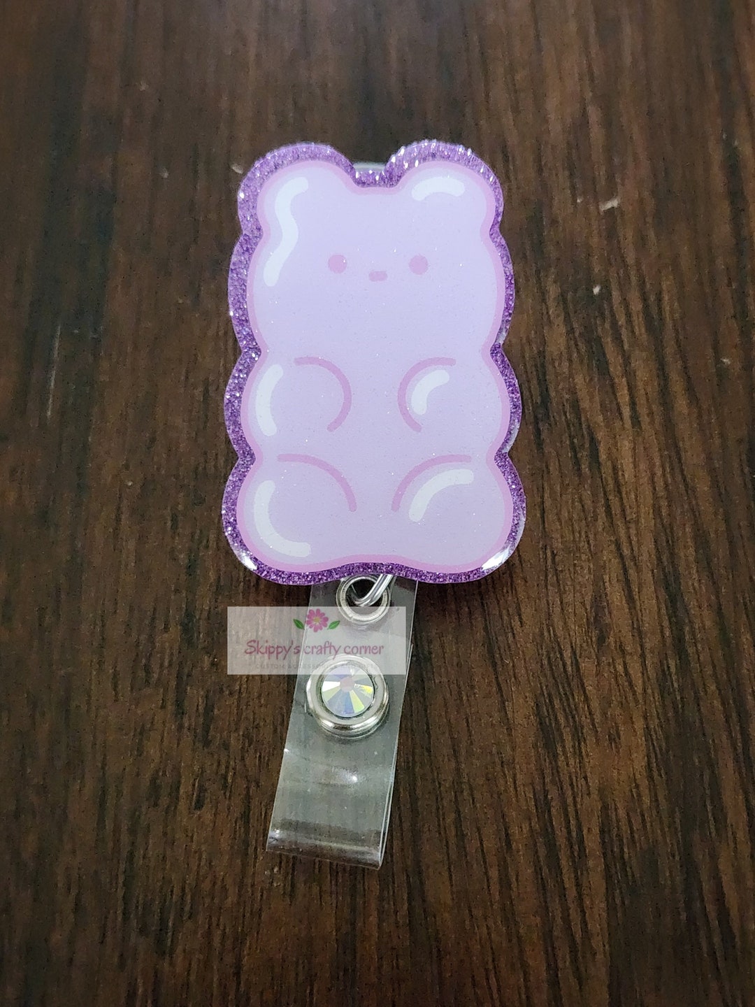 Purple Gummy Bear Badge Reel| Food Badge Reel| Medical Badge Reel ...