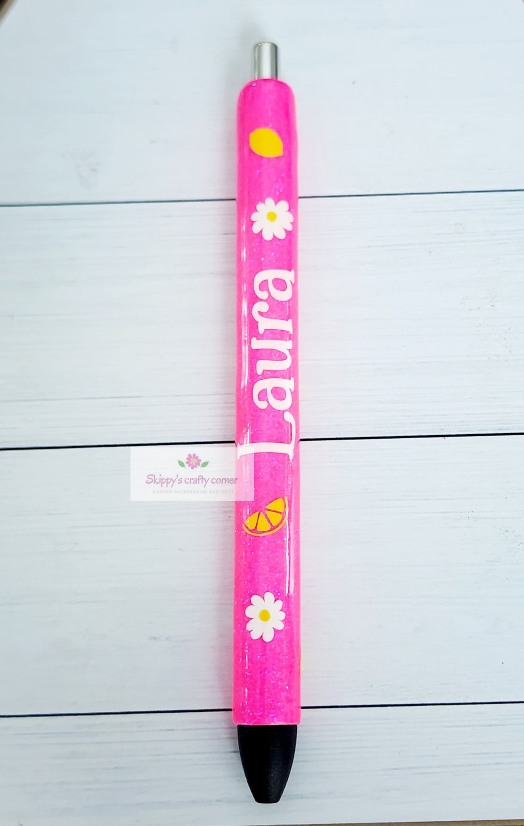 Personalized Lemon Glitter Pen| Summer Pen| Nurse Pen| Glitter Pen ...