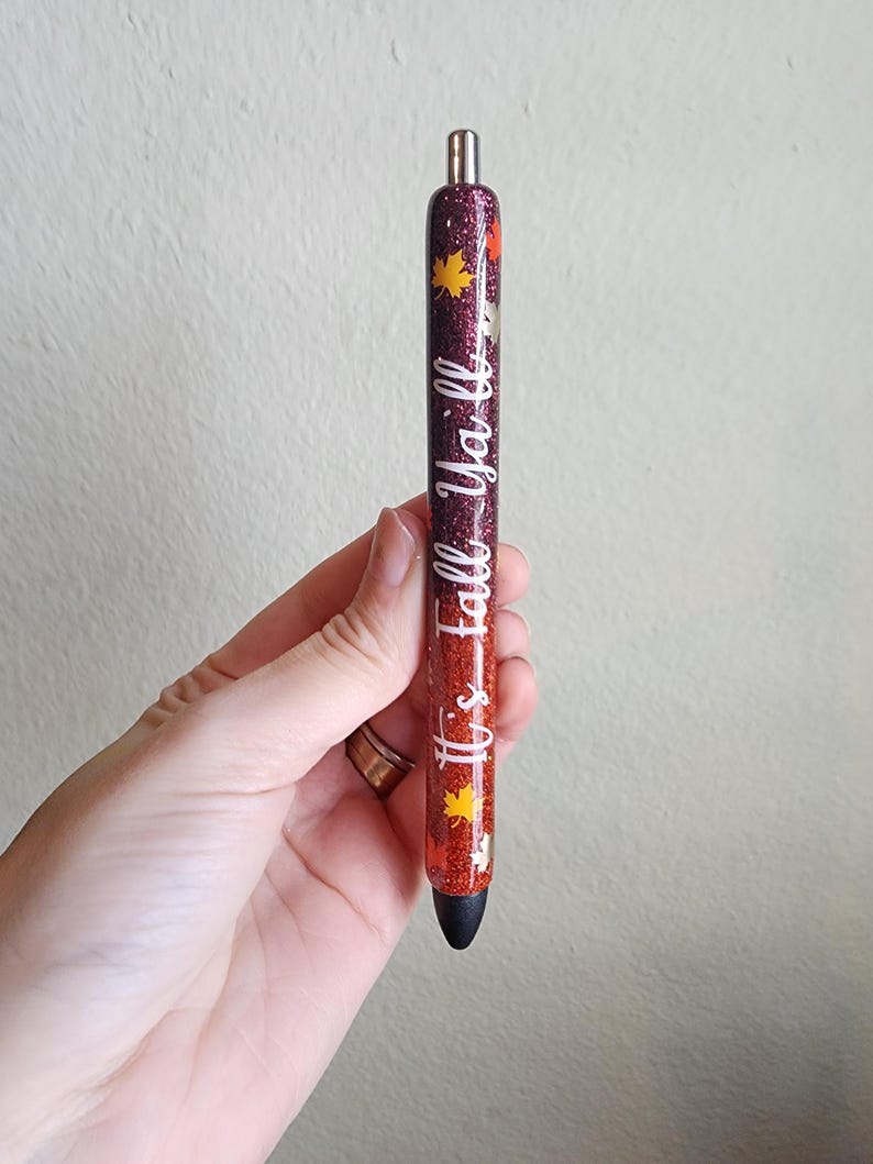 It's Fall Yall Glitter Pen| Fall Pen| Personalized Pen| Glitter Pen ...