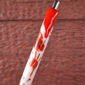 Blood Splatter Pen| Crime Glitter Pen| Personalized Pen| Glitter Pen ...