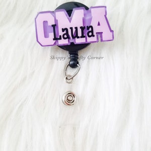 CMA Badge reel CMA Badge holder Badge Reel Medical Badge | Etsy