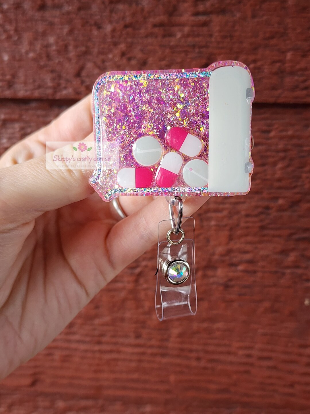 Counting Tray Shaker Badge Reel| Shaker Badge Reel| Badge Holder| Badge ...