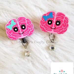 Brain Badge Reel| Brain Id Holder| Brain Badge| Neurologists Badge Reel ...