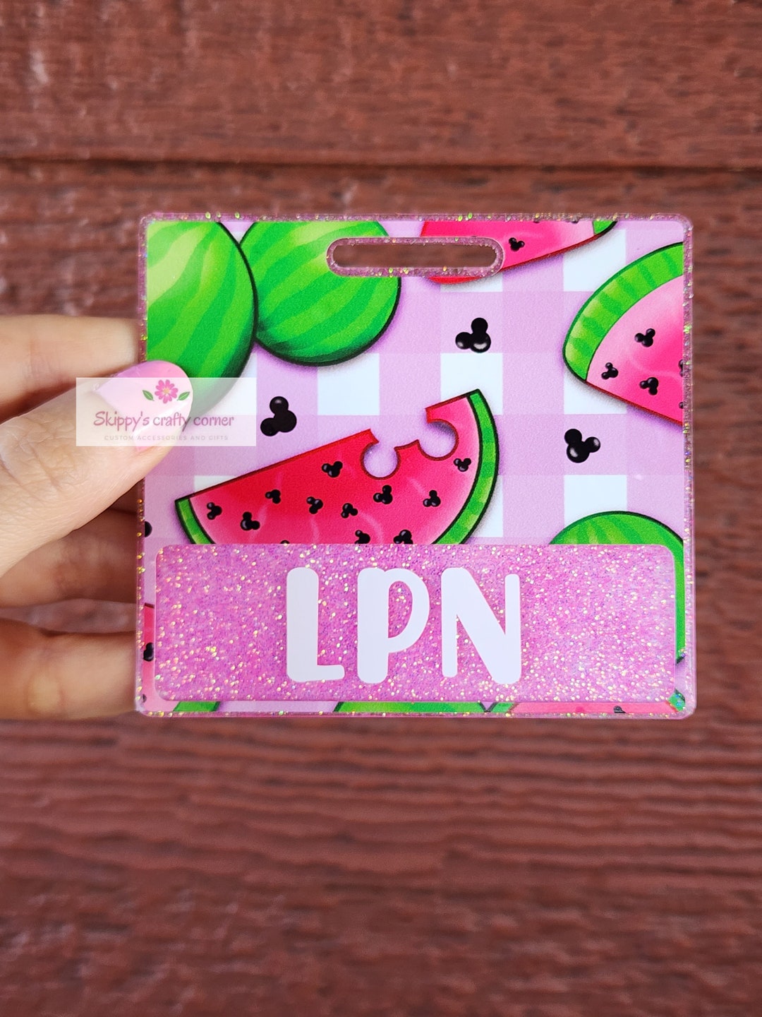 Watermelon Badge Buddy| Summer Badge Buddy| Badge Buddy Custom ...