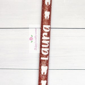 Personalized Tooth Glitter Pen| Dental Assistant Pen| Dentist Pen ...