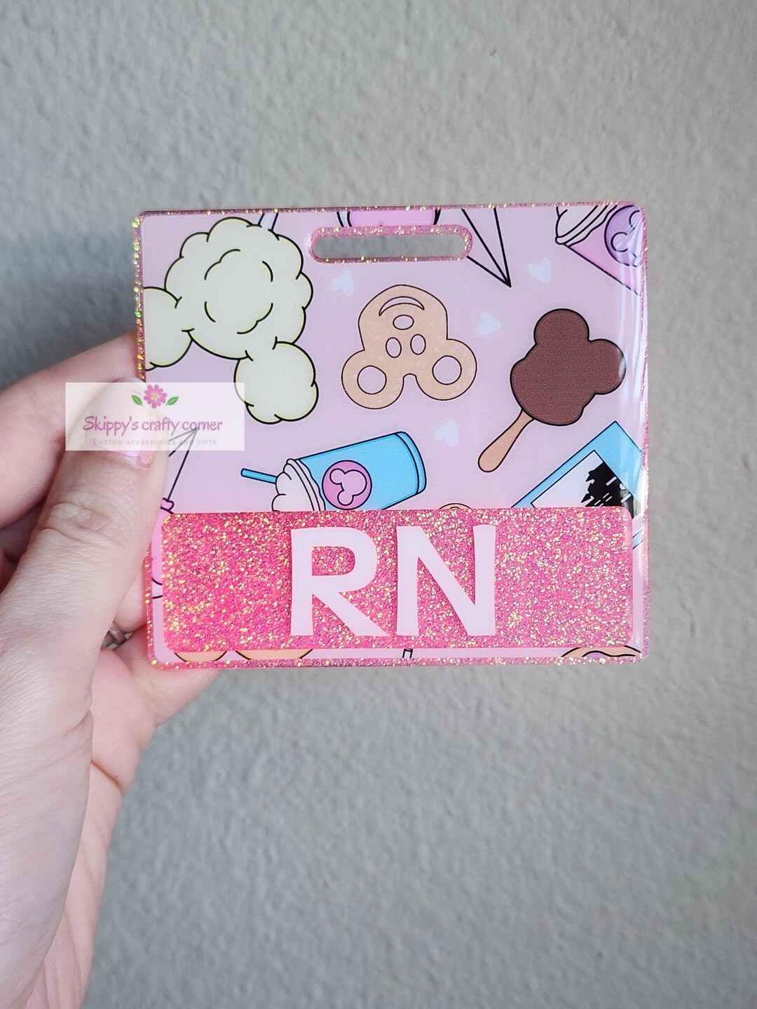 Snacks Badge Buddy| Food Badge Buddy| Badge Buddy Custom| Personalized ...