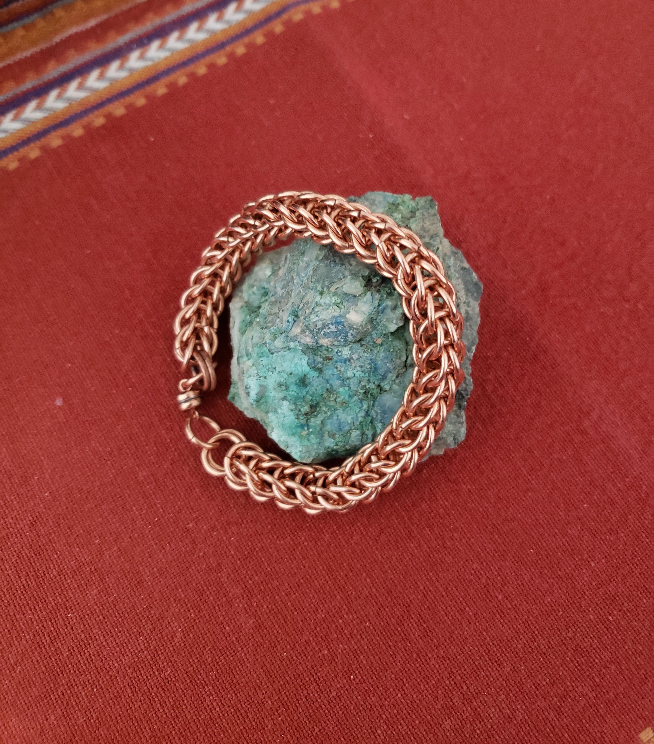 Copper Full Persian -3/8" Width- Chainmaille Bangle - Etsy