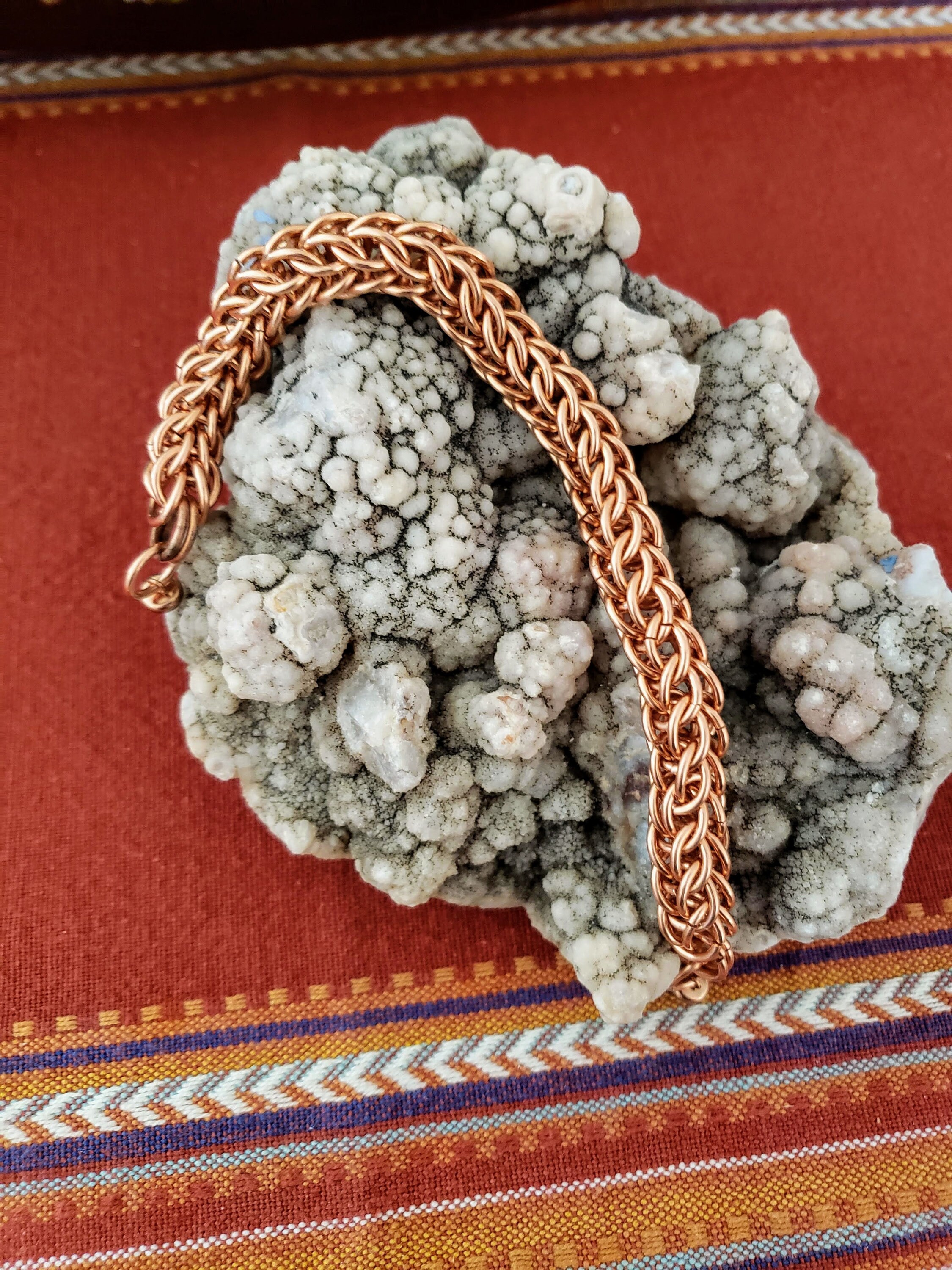 Copper Full Persian -3/8" Width- Chainmaille Bangle - Etsy