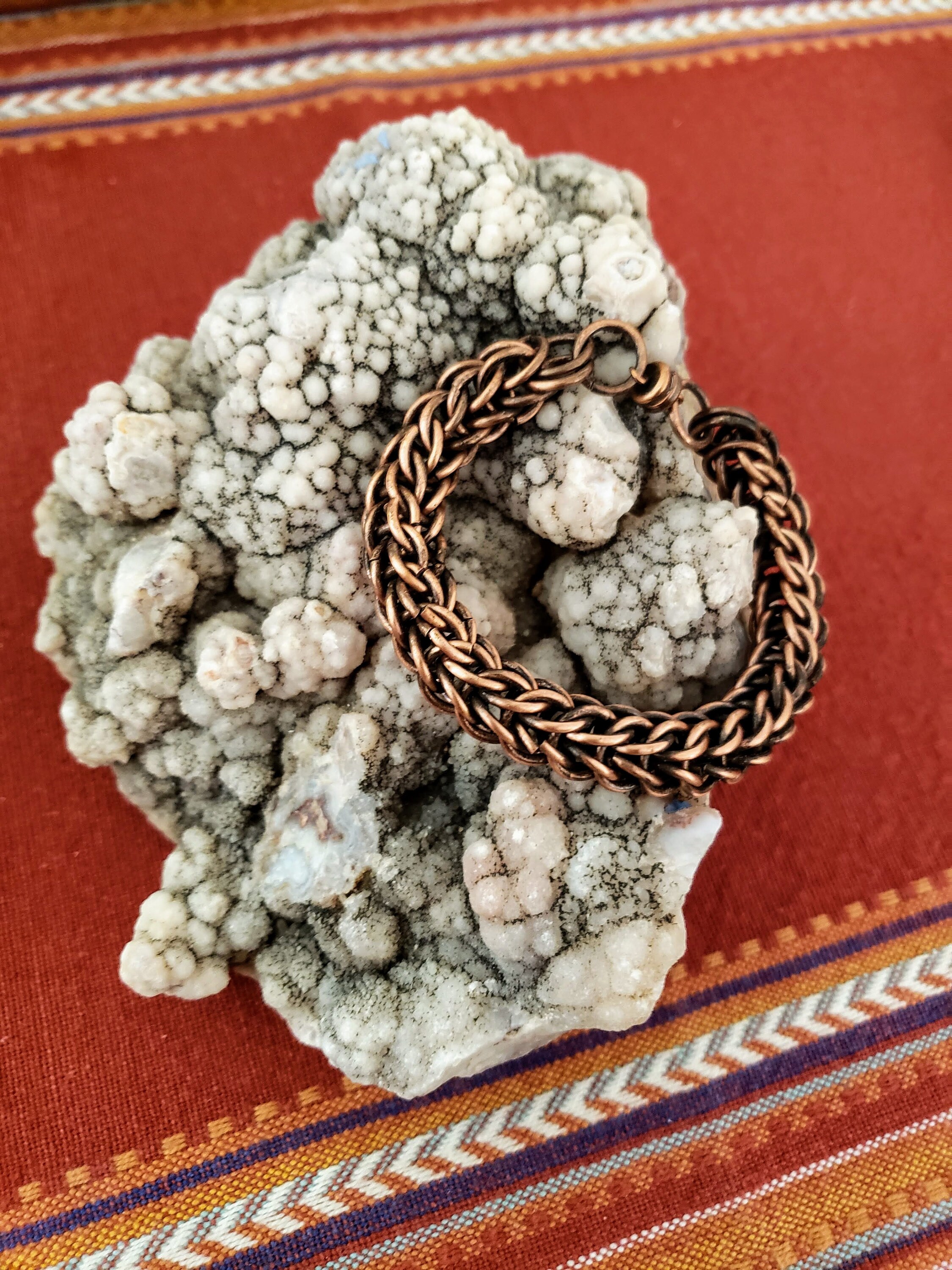 Copper Full Persian -3/8" Width- Chainmaille Bangle - Etsy