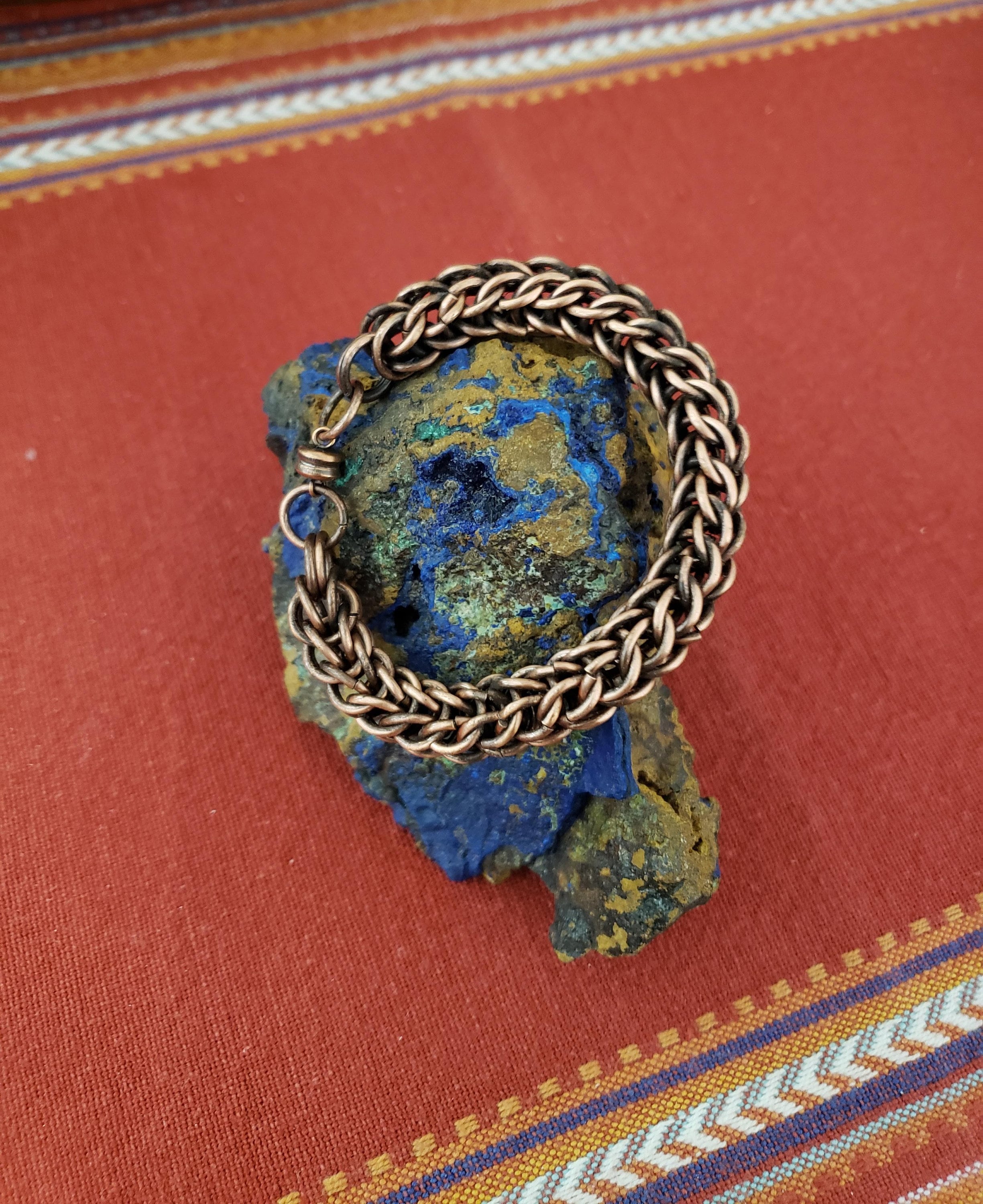 Copper Full Persian -3/8" Width- Chainmaille Bangle - Etsy