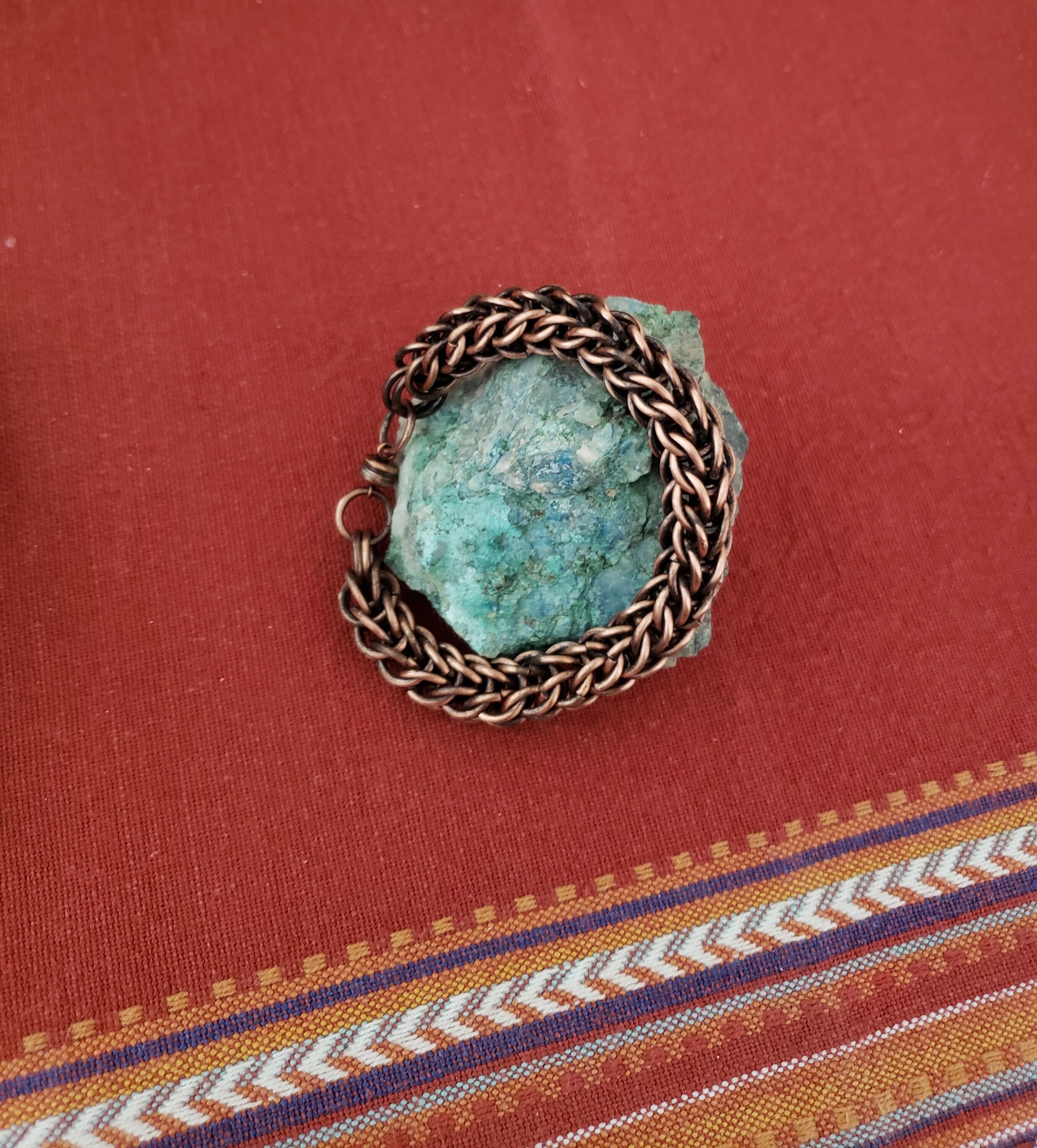 Copper Full Persian -3/8" Width- Chainmaille Bangle - Etsy