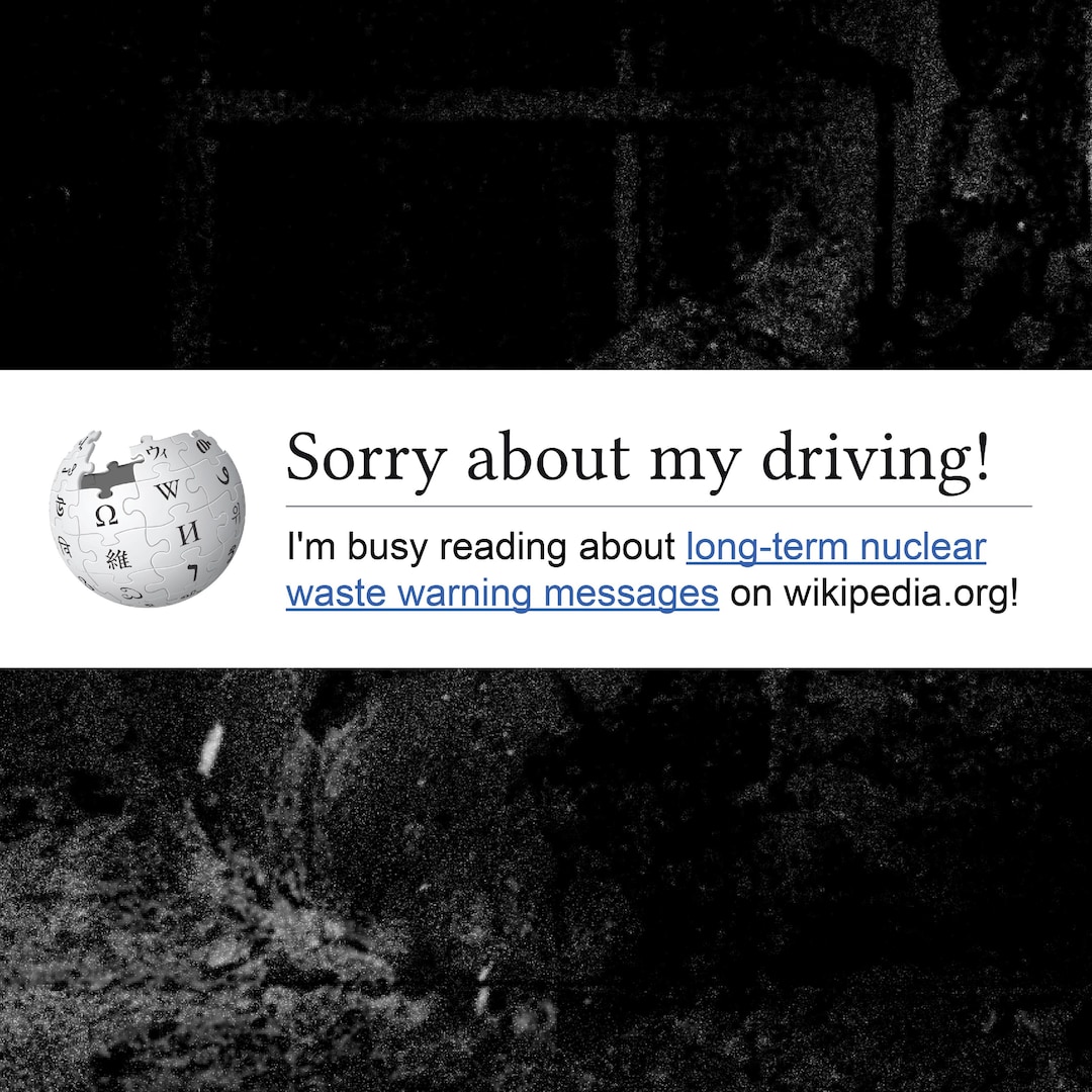 Long-term Nuclear Waste Warning Message Wikipedia Bumper Sticker - Etsy