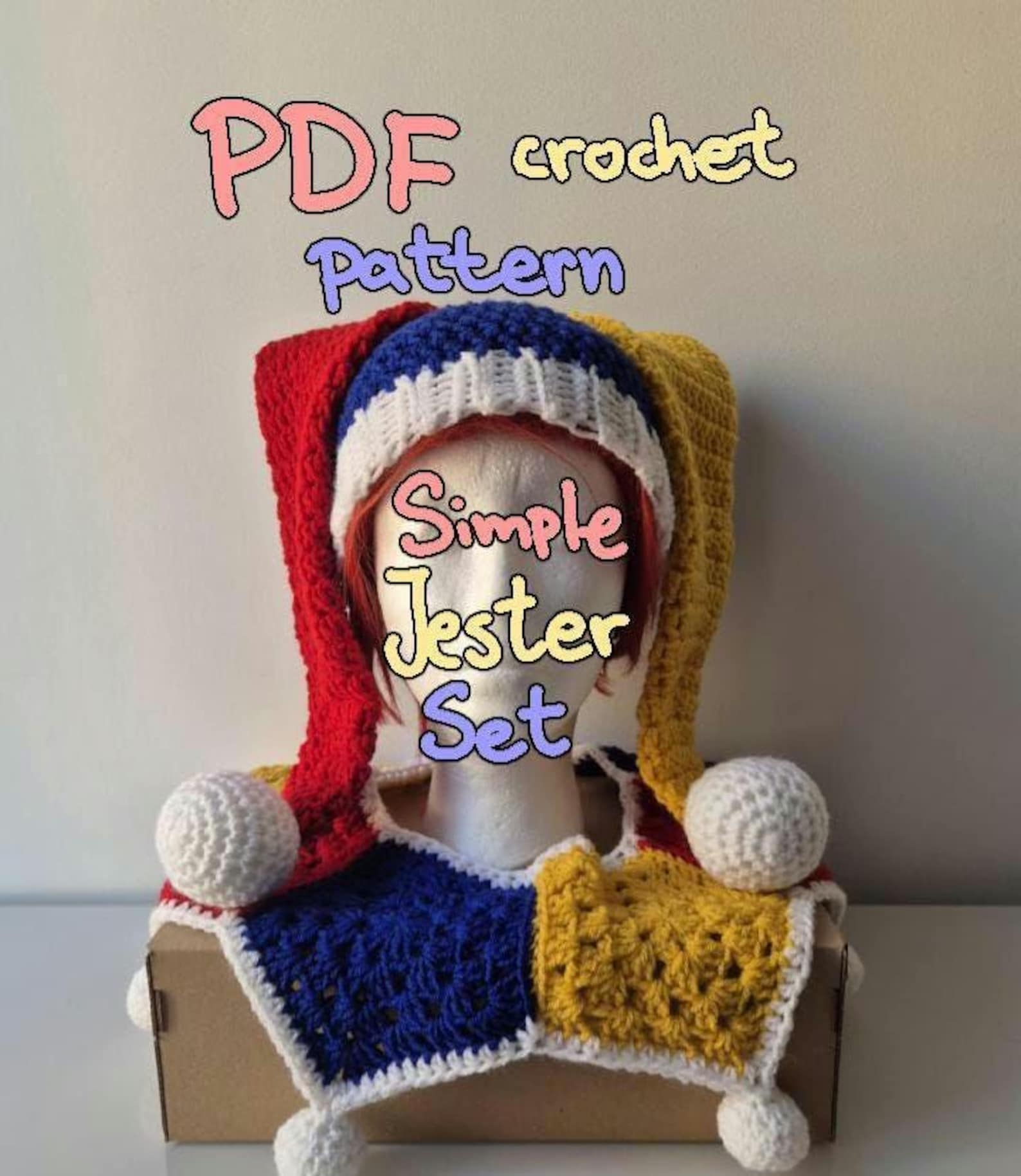 Crochet Simple Jester Set PDF Pattern - Etsy