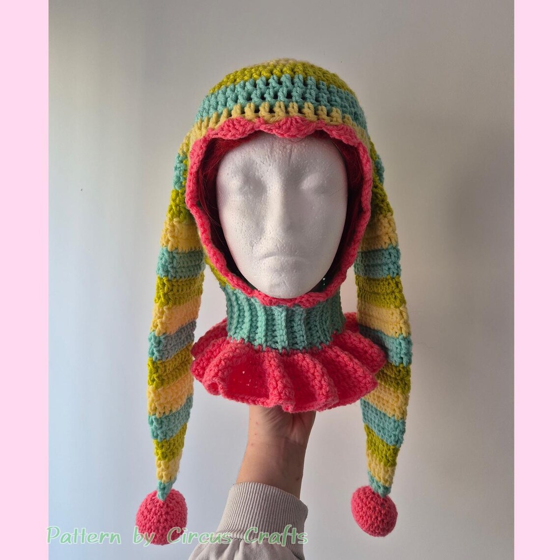 Crochet Jester Balaclava PDF Pattern - Etsy