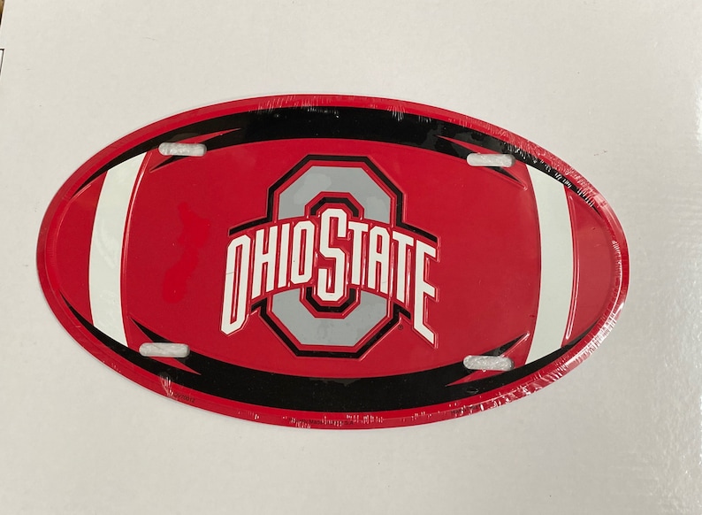Ohio State Buckeyes Football Team Metal Aluminum Embossed License Plate ...