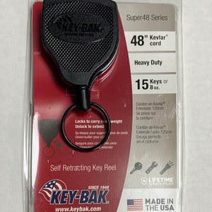 Original Key-bak Self Retracting Different Keychain in 24” Stainless ...