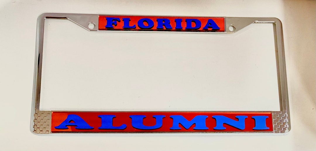 Custom Florida Gators Alumni License Plate Frame - Metal Silver - Etsy