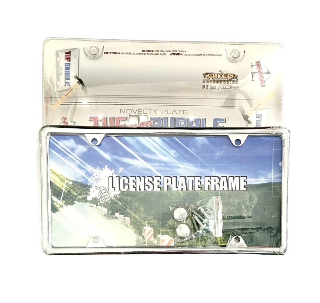 Clear License Plate Cover: TUF Bubble Shield, Car/truck/suv - Etsy
