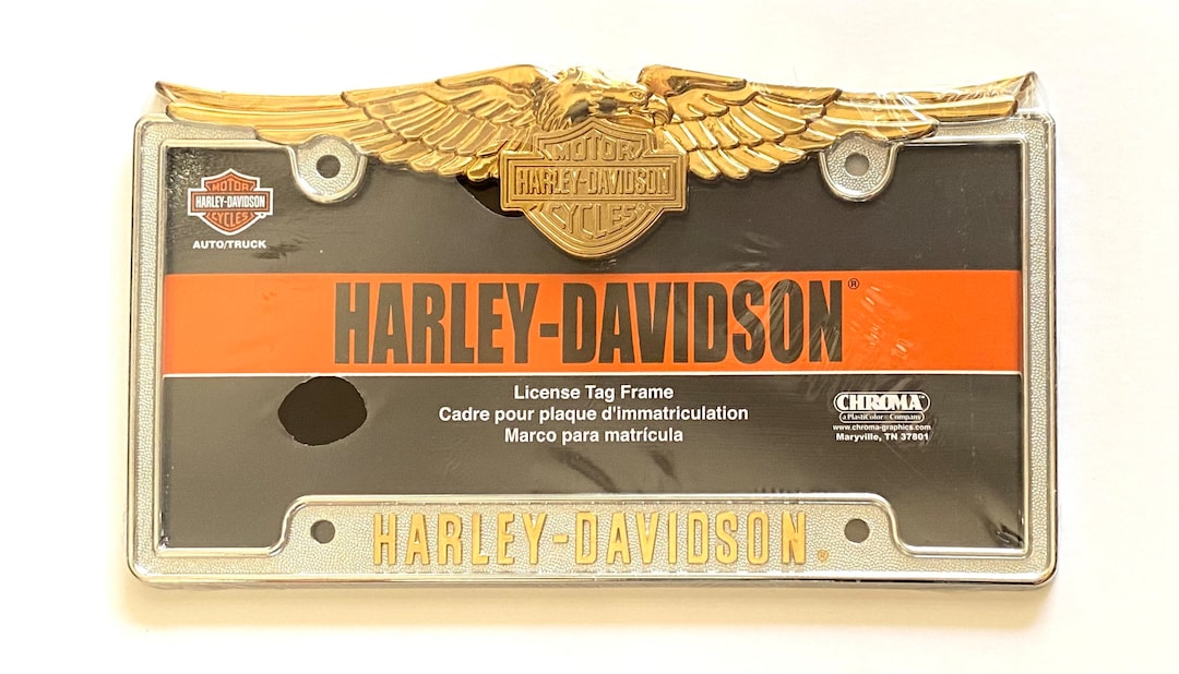 Harley-davidson Metal License Plate Frame: Universal Fit Car, Truck ...