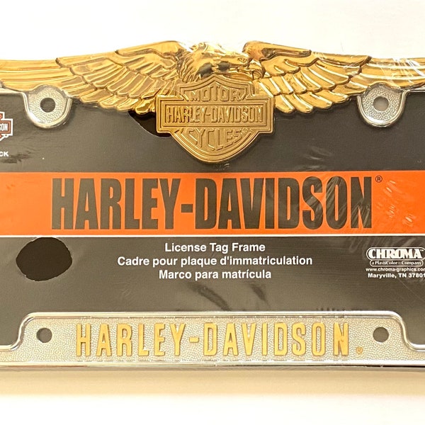 Black Harley Davidson License Plate Frame - Etsy
