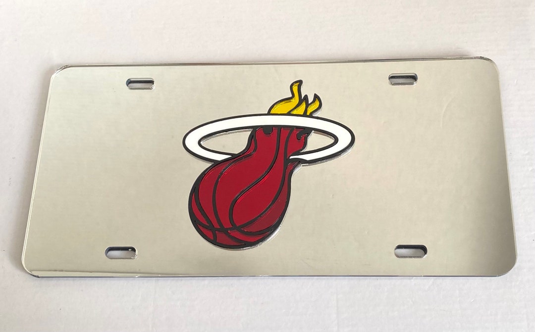 Miami Sports Laser Cut License Plate or Frame Stainless Miami Heat - Etsy