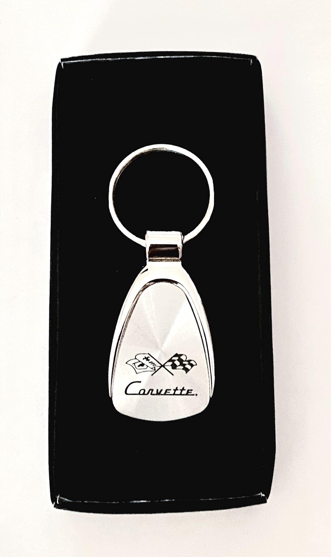 Personalized Corvette Keychain: Chrome Metal Car Logo - Etsy