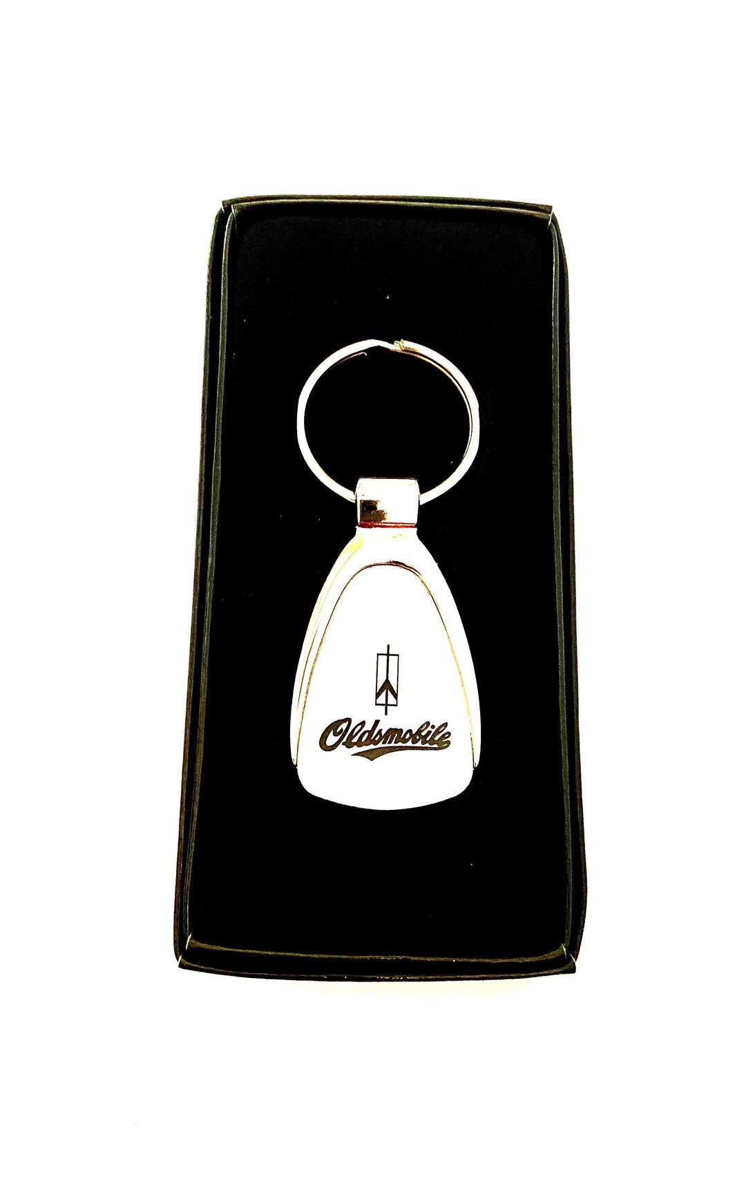 Personalized Oldsmobile Keychain: Chrome Metal Car Logo, Engraved ...